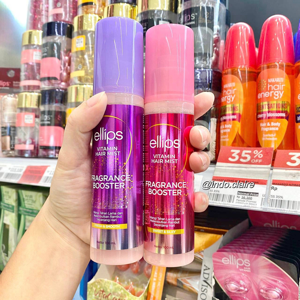 Ellips Fragrance Booster 維他命香水護髮噴霧 清爽不黏膩 100ml – Indo Claire 一站式印尼代購好幫手